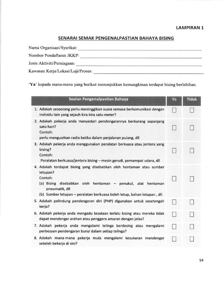 Form - Noise Assessment | PDF