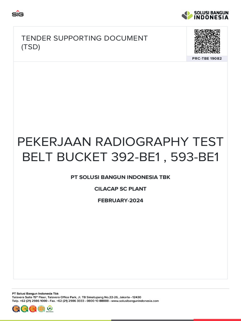 Prc-Tbe 19082 TSD Radiograhy | PDF | Business | Technology & Engineering