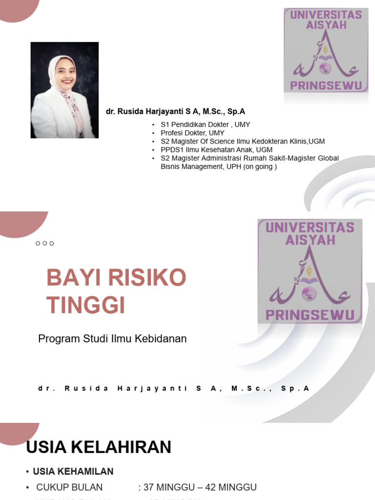 Bayi Risiko Tinggi | PDF