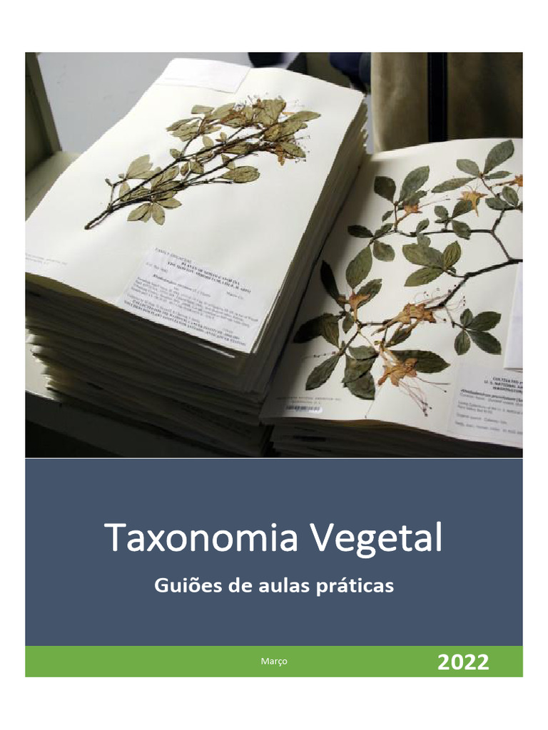 Guiões para Aulas Práticas de 2022 | PDF | Taxonomia (Biologia) | Plantas