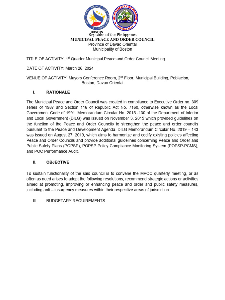Activity Design Mpoc | PDF