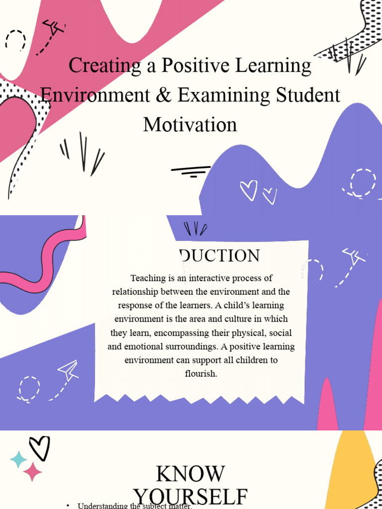 MODULE-2-CREATING-A-POSITIVE-LEARNING-ENVI | PDF | Motivation ...