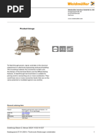 Weidmüller WDU 4 Terminal Block Data Sheet | PDF | Electrical Connector ...