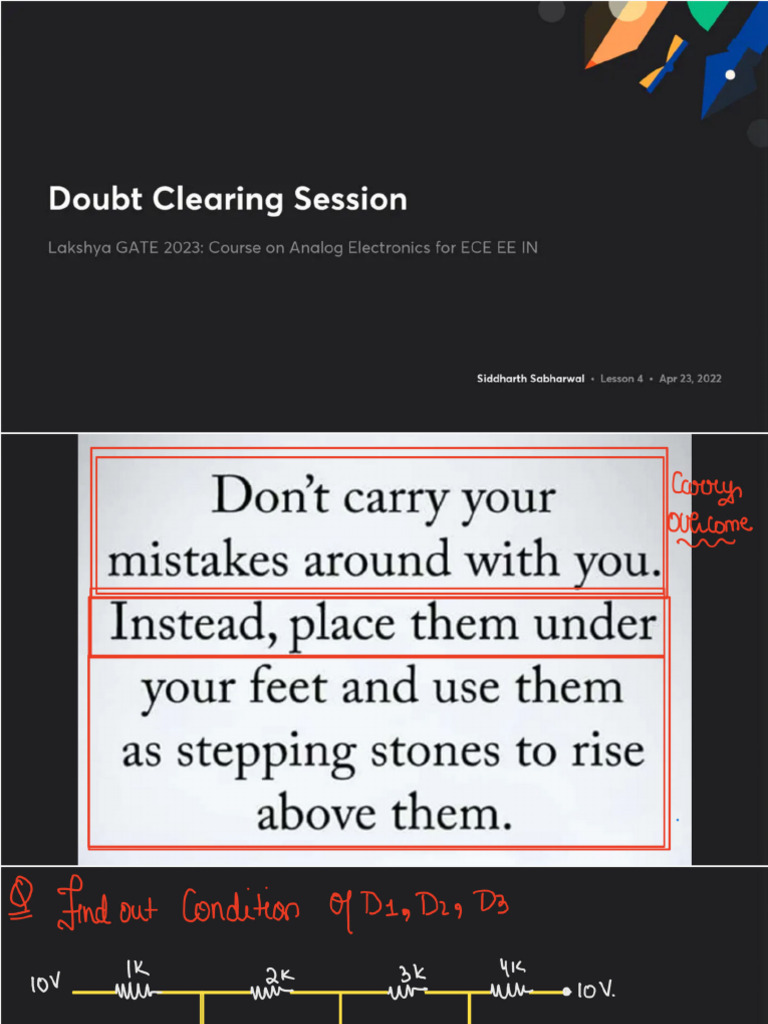 Doubt Clearing Session With Anno | PDF