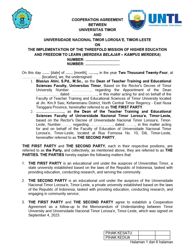 Cooperation Agreement - Translated Document | PDF | Justice | Crime ...