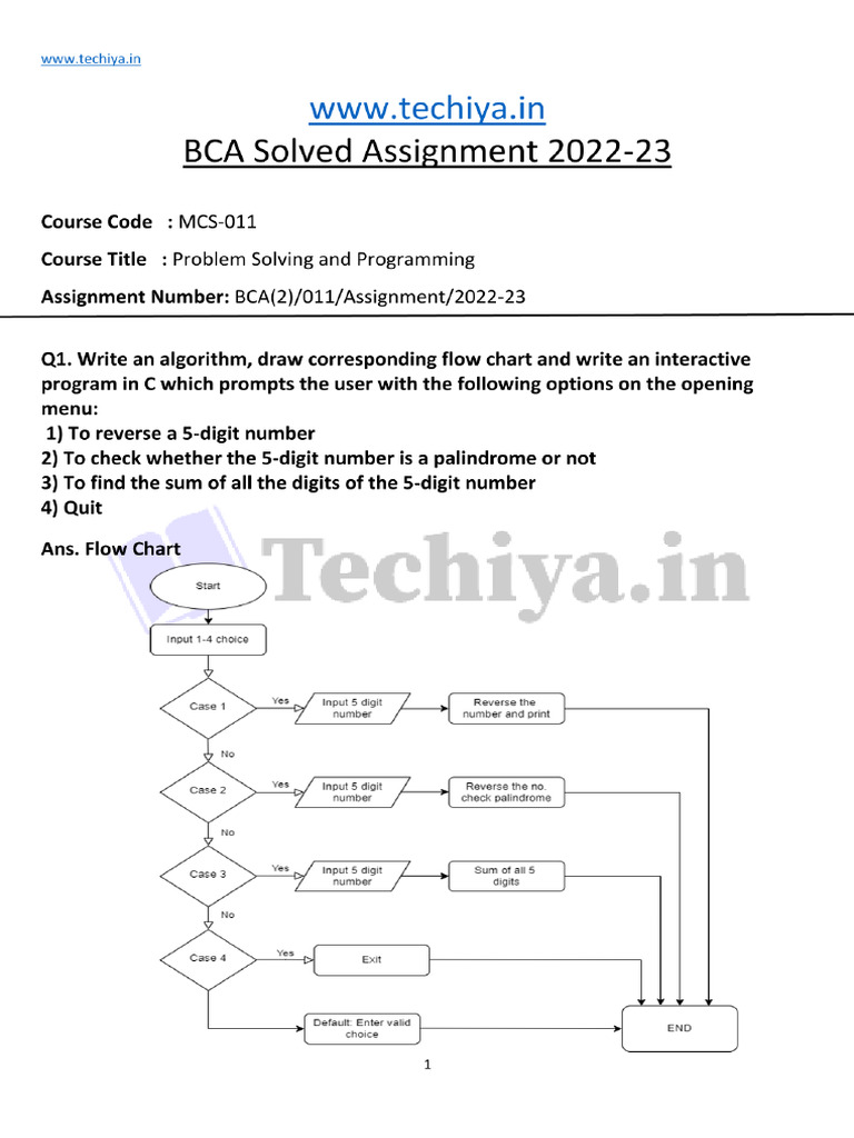MCS-011 (2022-23) Solved Assignment | PDF MCS-011 (2022-23) Solved Assignment | PDF