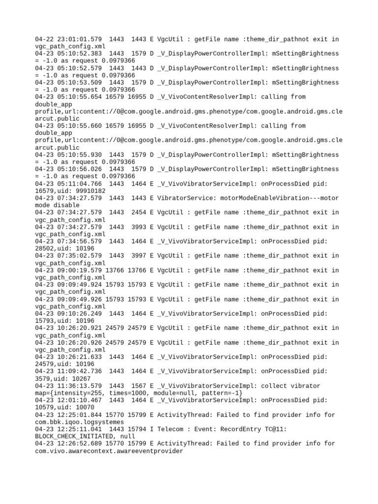 Log Pdf Java Programming Language Android Operating System