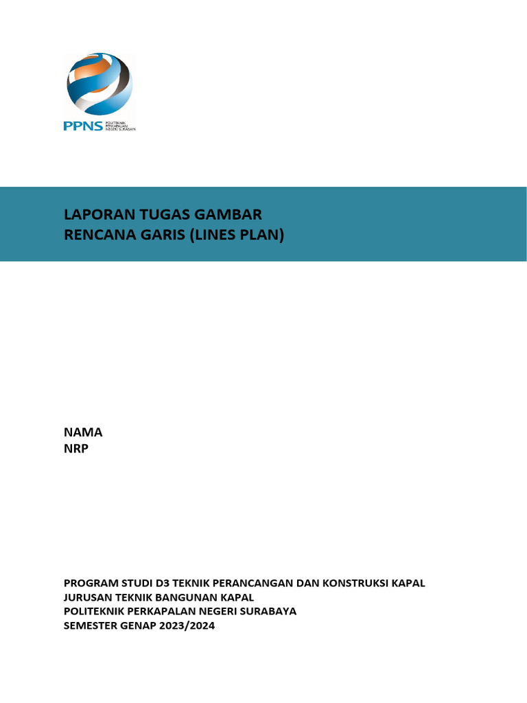 Outline Laporan TG Rencana Garis | PDF