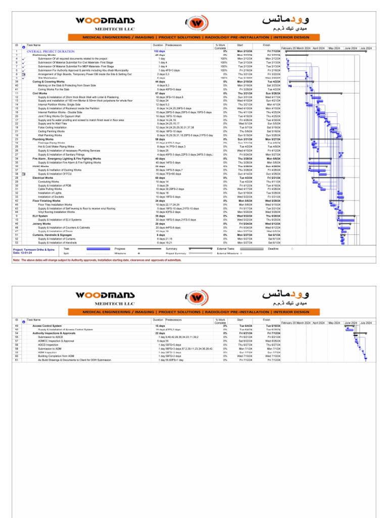 Revised Schedule 21-03-2024 | PDF | Structural Engineering | Civil Engineering