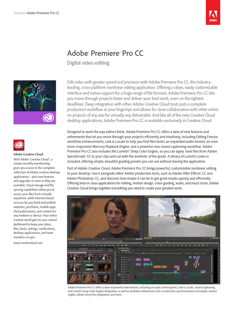 Discover Adobe Premiere Pro | PDF | Adobe Photoshop | Computing