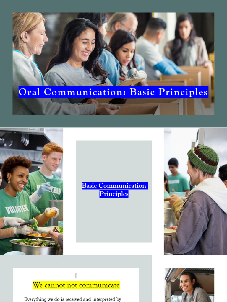 4 Oral Communication-Basic Principles | PDF | Communication | Cognition
