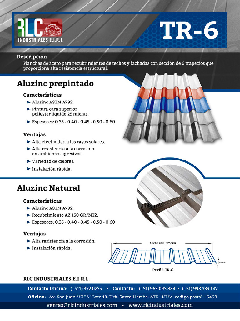 Ficha Tecnica TR 6 RLC | PDF