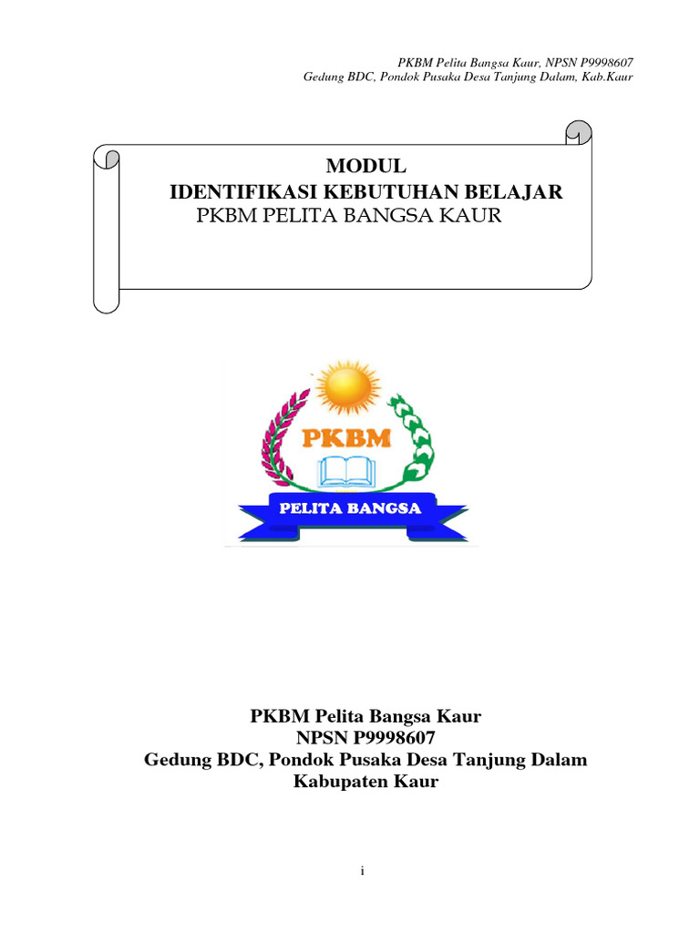 MODUL ACUAN INSTRUMEN IKBM | PDF