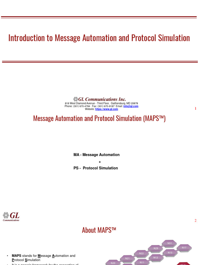 Signaling and Traffic Simulation Using MAPS Presentation | Download ...