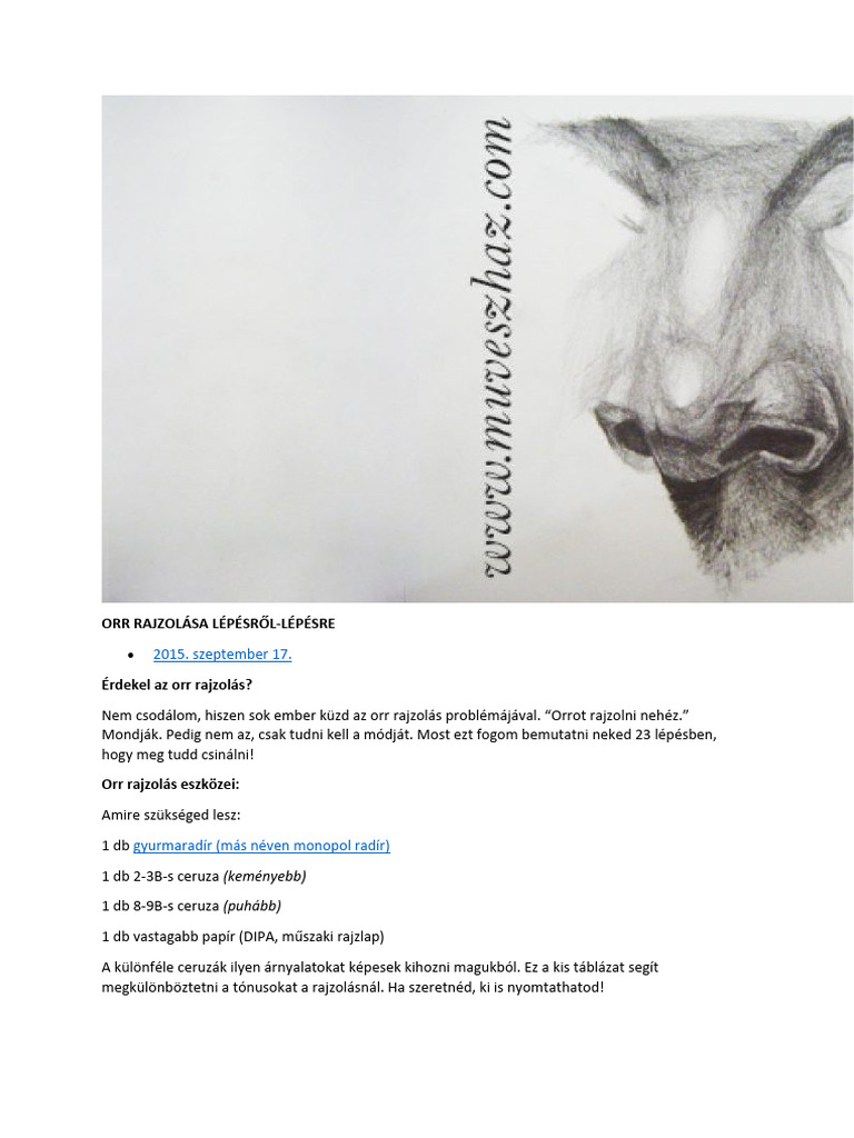 Orr Rajzolása Lépésről | PDF