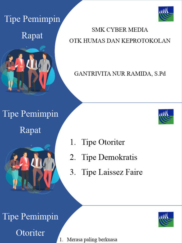 Tipe Pemimpin Rapat | PDF | Pengembangan Diri