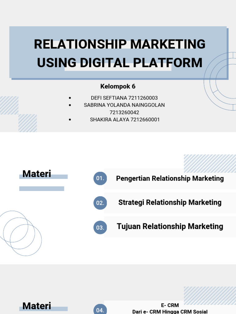 Kelompok 6 (Relationship Marketing Using Digital Platform) | PDF | Bisnis