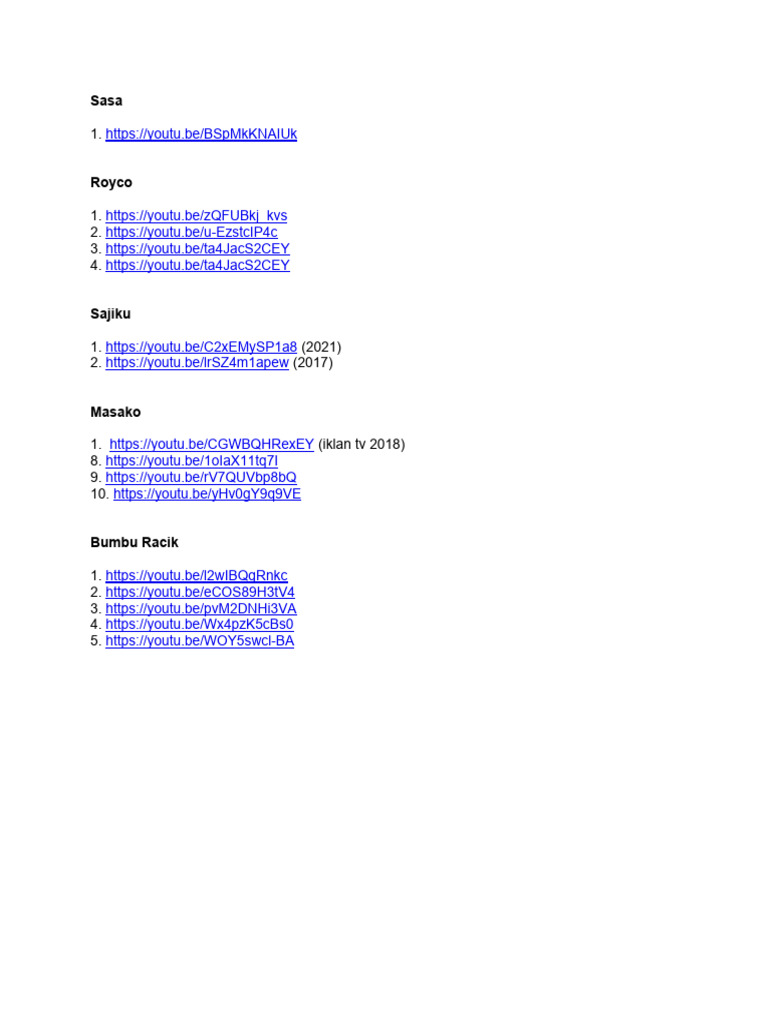 Indonesian Spice Mix Ads Compilation | PDF