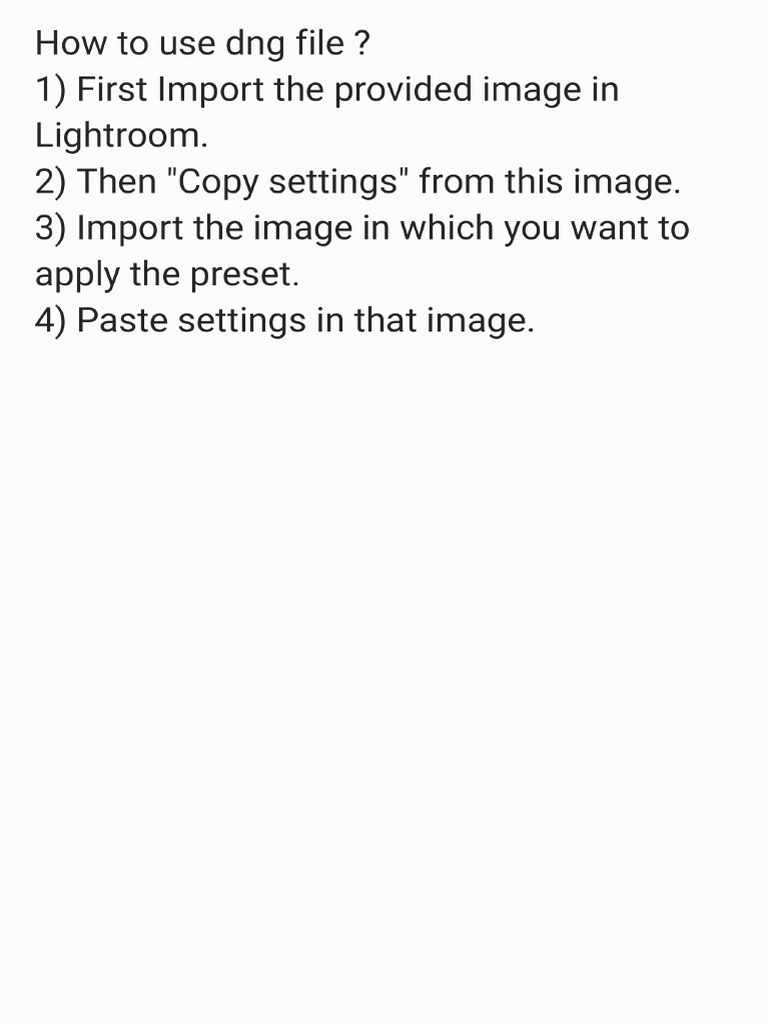 How To Use DNG File | PDF