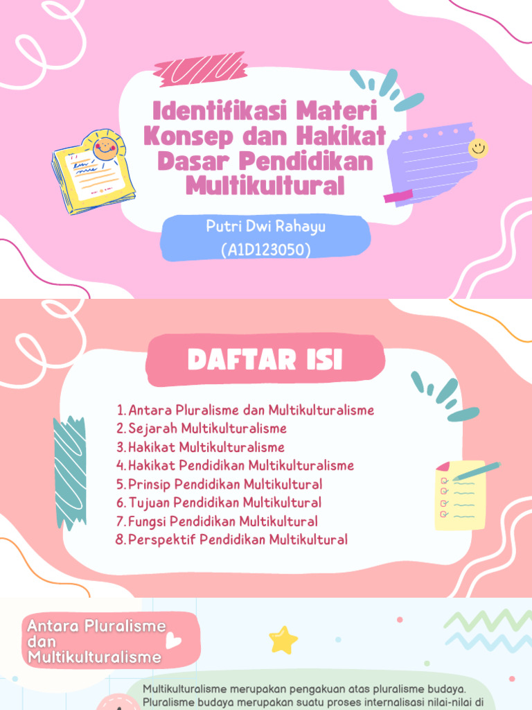 Pendidikan Multikultural: Konsep dan Tujuan | PDF | Sejarah