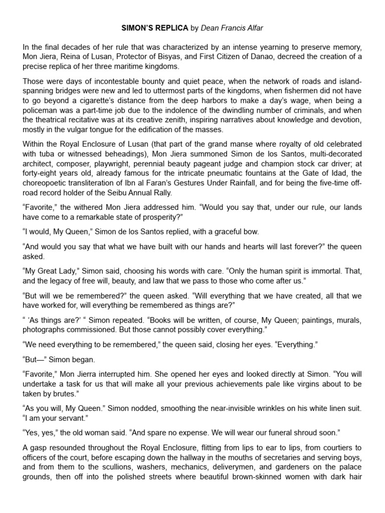 Simons Replica | PDF