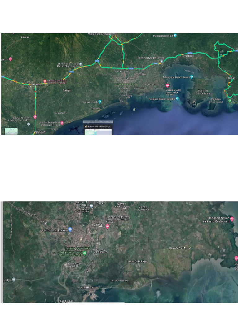 Traffic Map Lucena City | PDF