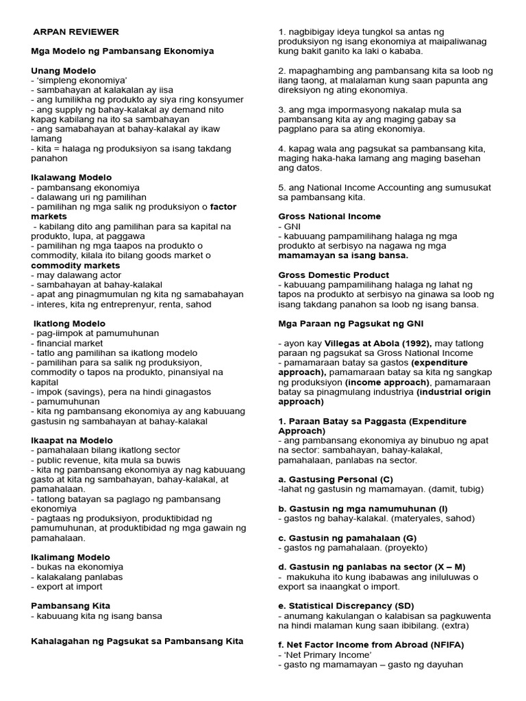 Arpan Reviewer Q3 | PDF