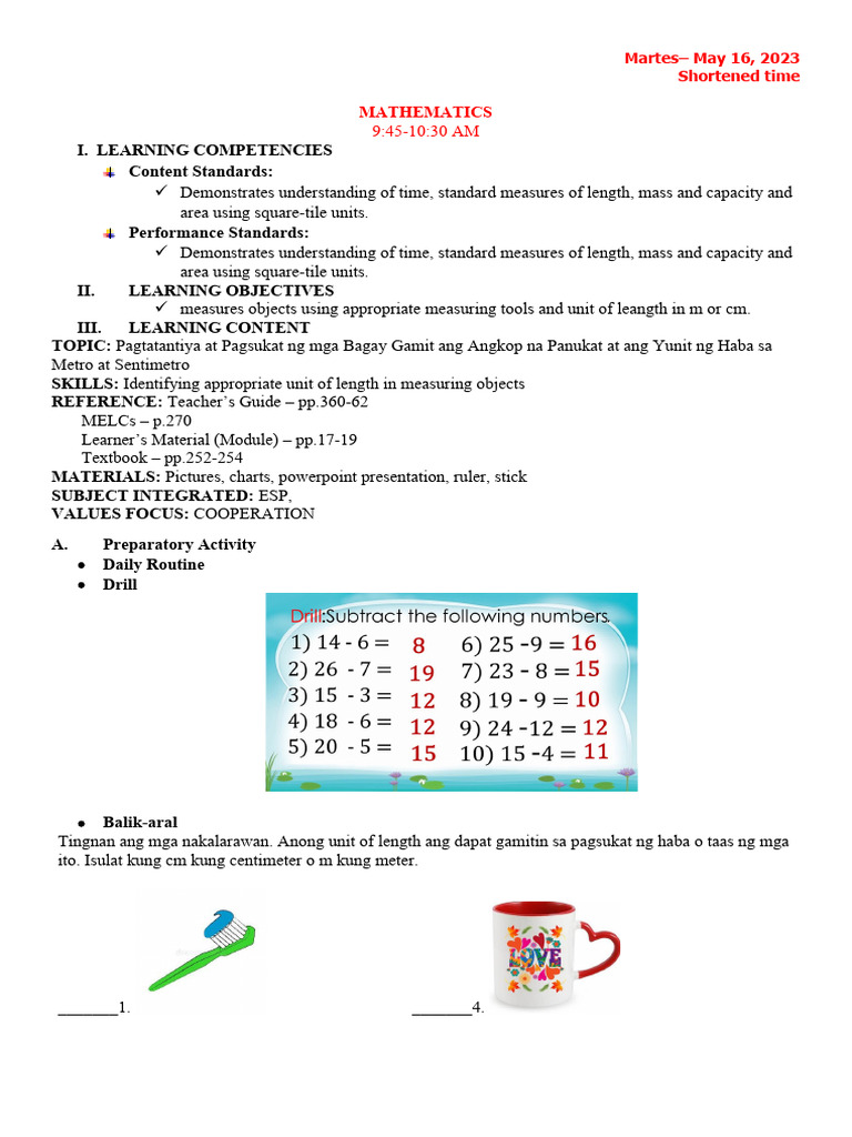 DLP Q4 W3 Math2 Day 2 | PDF