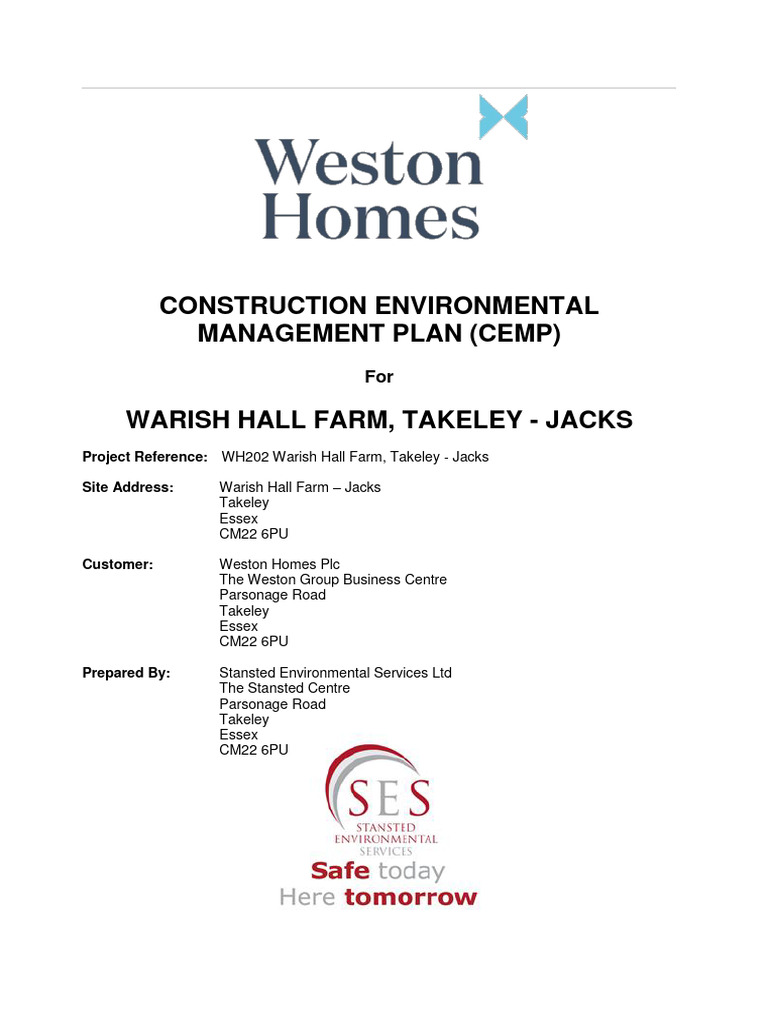 6.10 - Construction Environment Management Plan - Checked | PDF | Waste ...