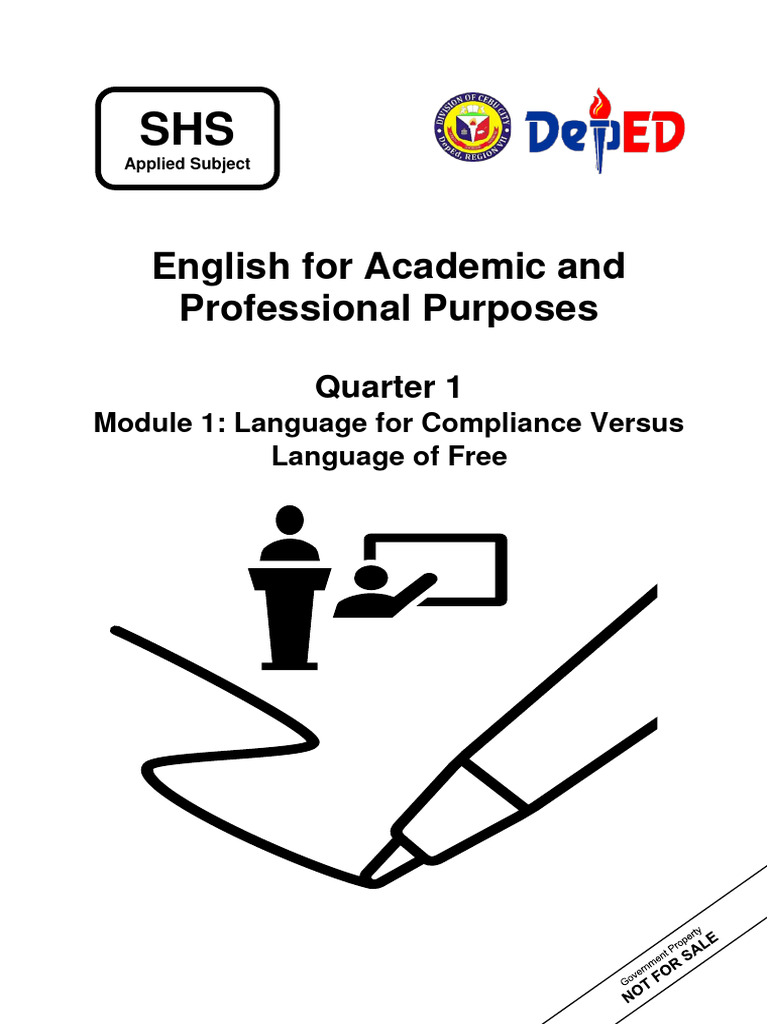 Edited-EAPP Q1 Module-1 | PDF | Thesis | Word