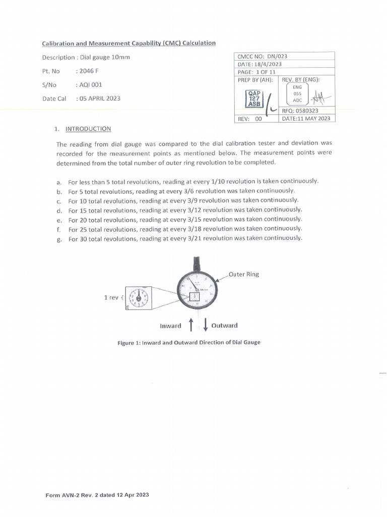 CMCC DN023 Dial Gauge 10MM | PDF