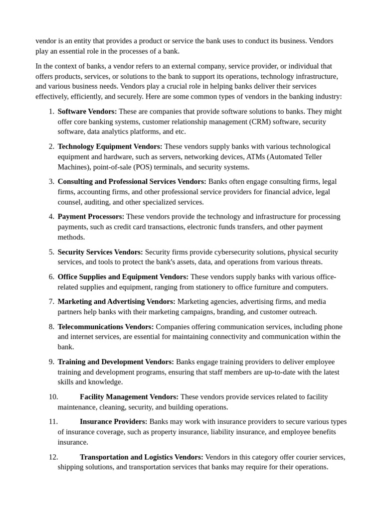 Banking Vendor Management Essentials | PDF | Computer Security | Security