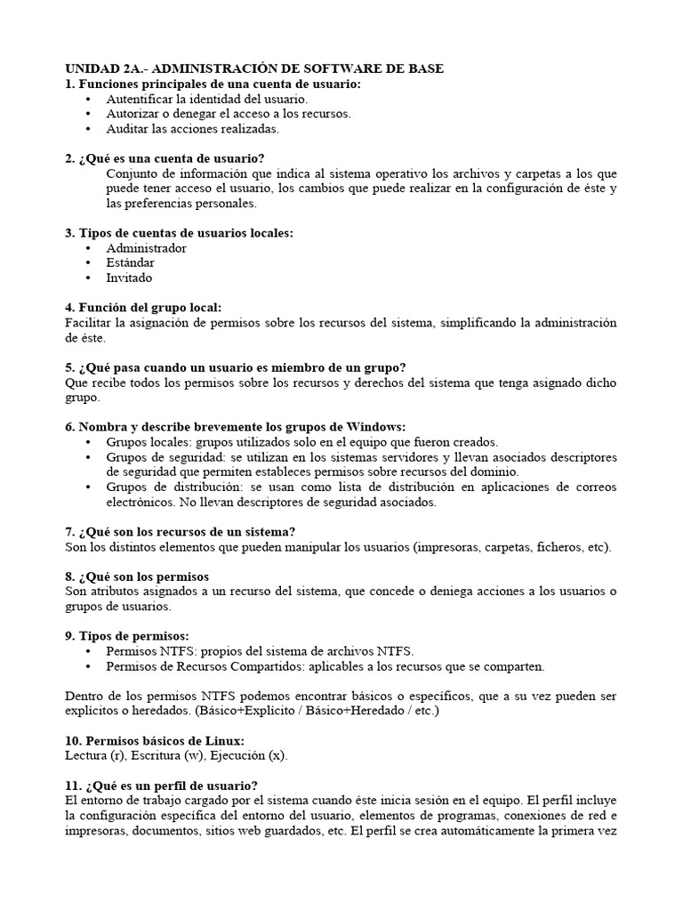 Preguntas cortas | PDF | Proceso (Computación) | Archivo de computadora