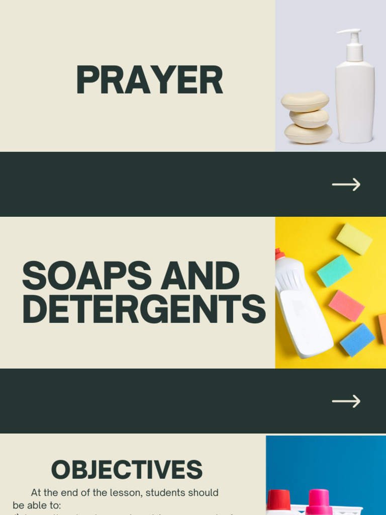 L3 - Soaps and Detergents - Silver and Gold | PDF | Soap | Detergent
