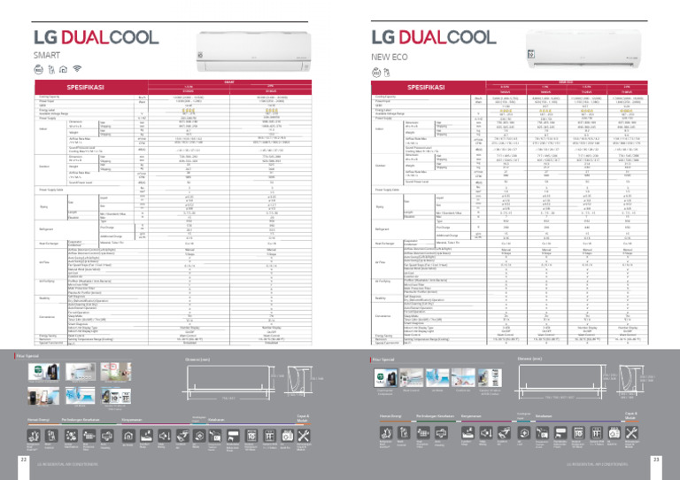 LG Katalog RAC - 2023 (AC Split 2PK) - 12 | PDF | Engineering ...