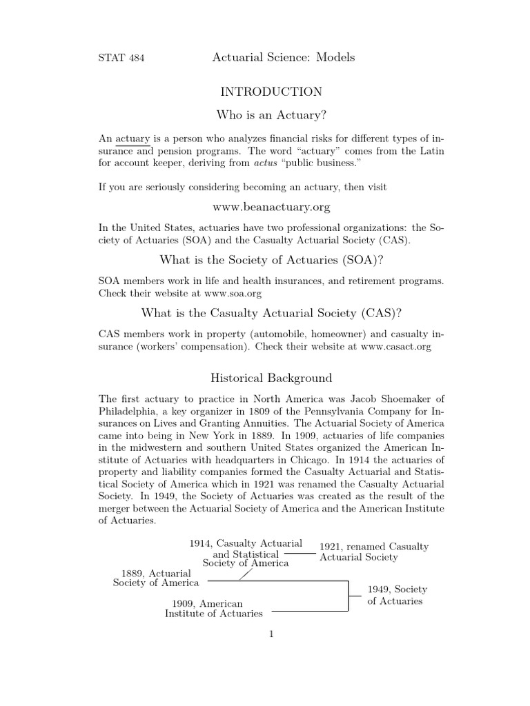 Actuarial Model | Download Free PDF | Insurance | Actuary