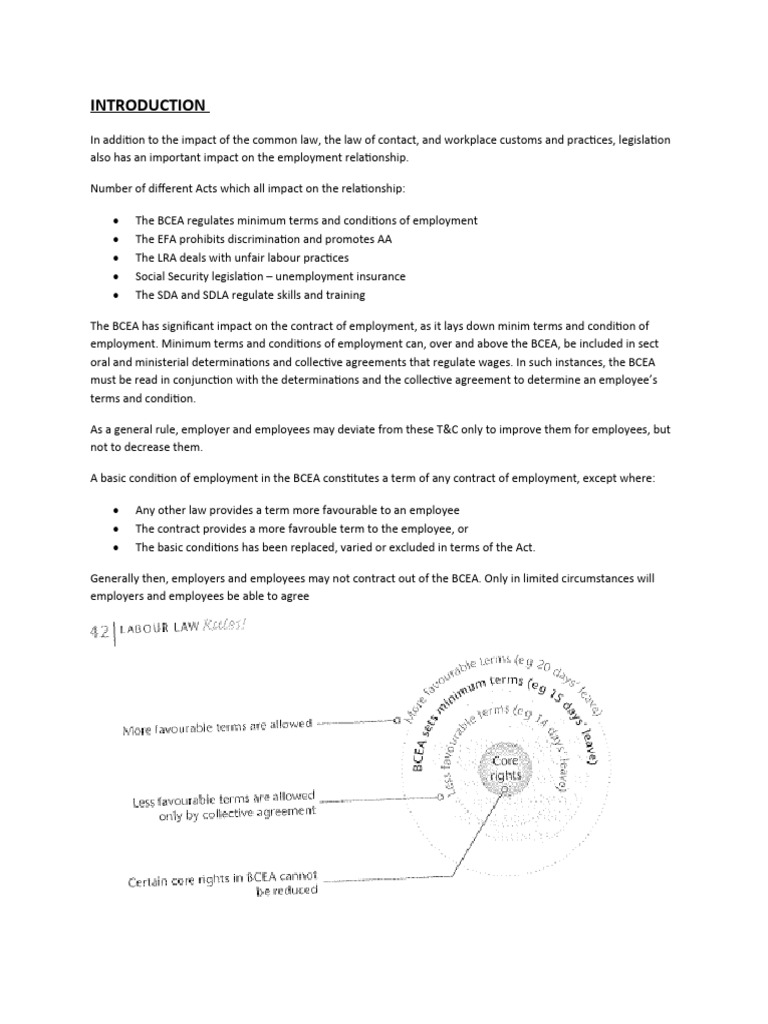 LLW2601-4 Basic Conditions of Employment Act Bcea | PDF | Cost Of Living | Employment