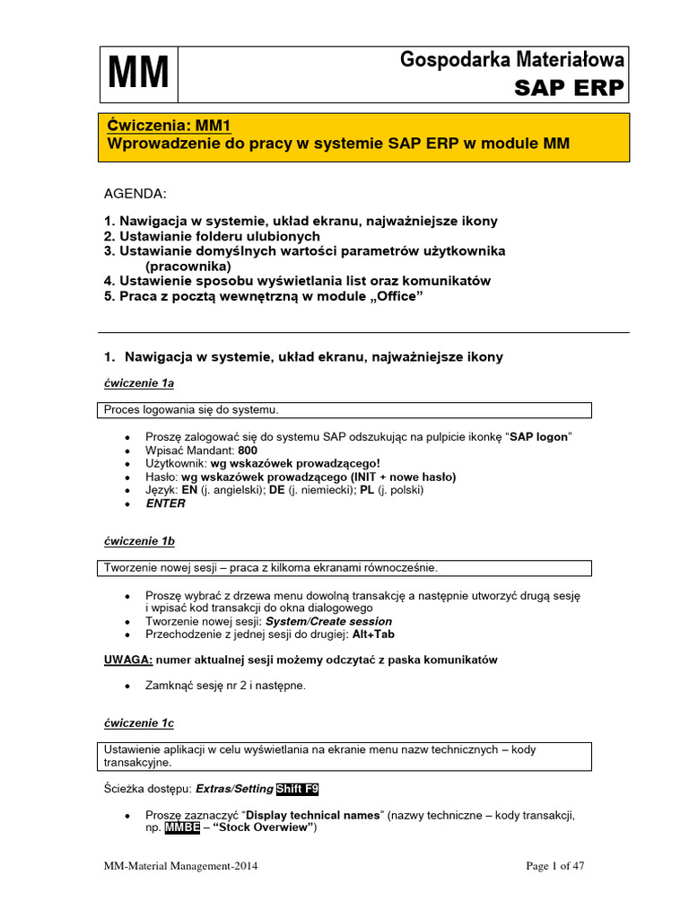 01 - MM Material Management 2020 | PDF