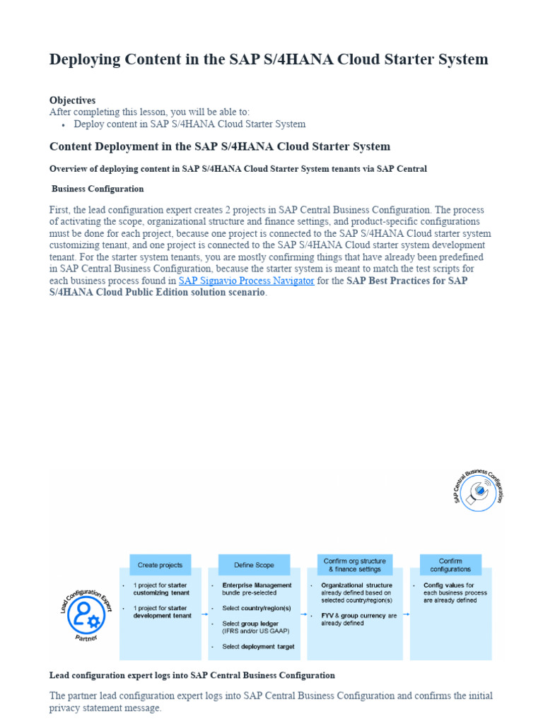 Deploying Content in The SAP S | PDF | Accounting | International ...