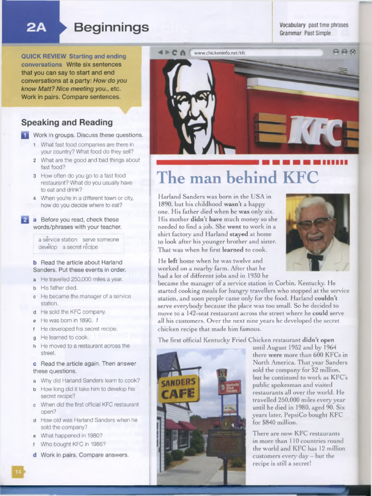 Unit 2. Beginnings. SB | PDF