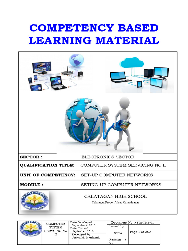 Competency Based Learning Material | PDF | Network Topology | Computer ...