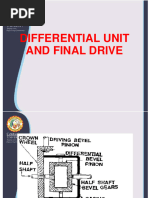 Differential and Final Drive in Tractors | PDF | Axle | Gear