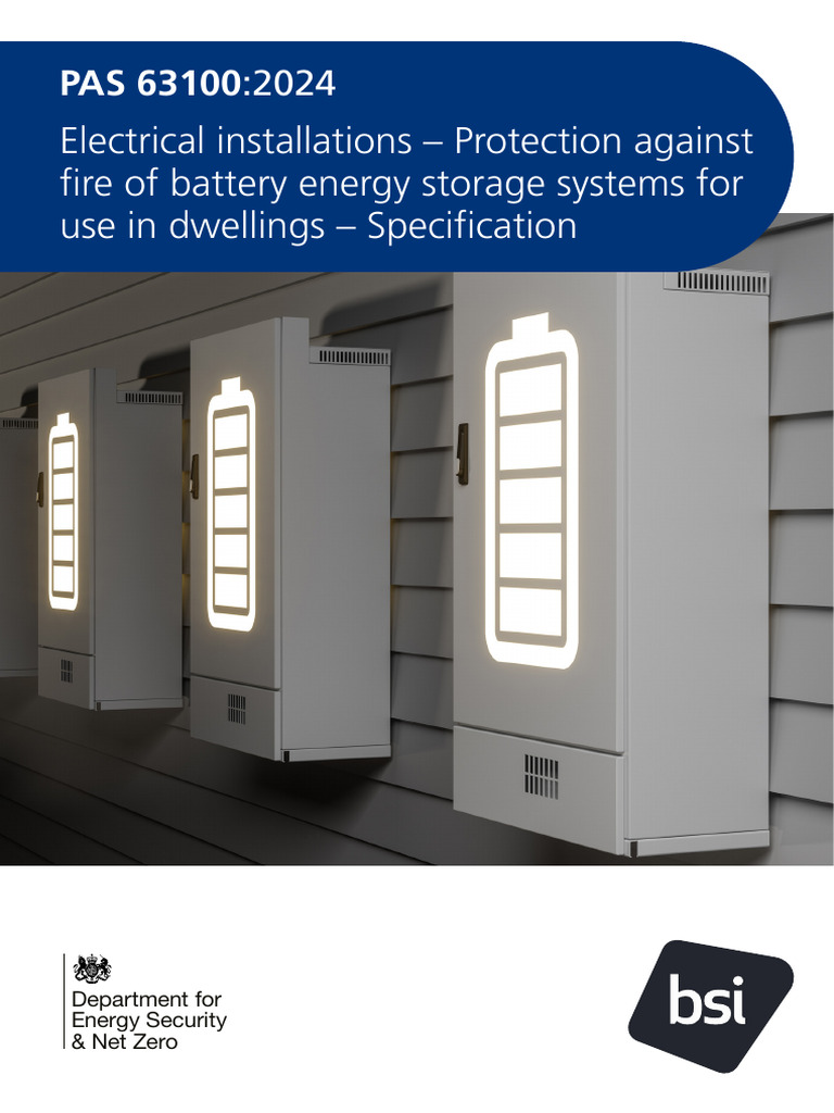 Pas 63100 2024 | PDF | Rechargeable Battery | Electric Power