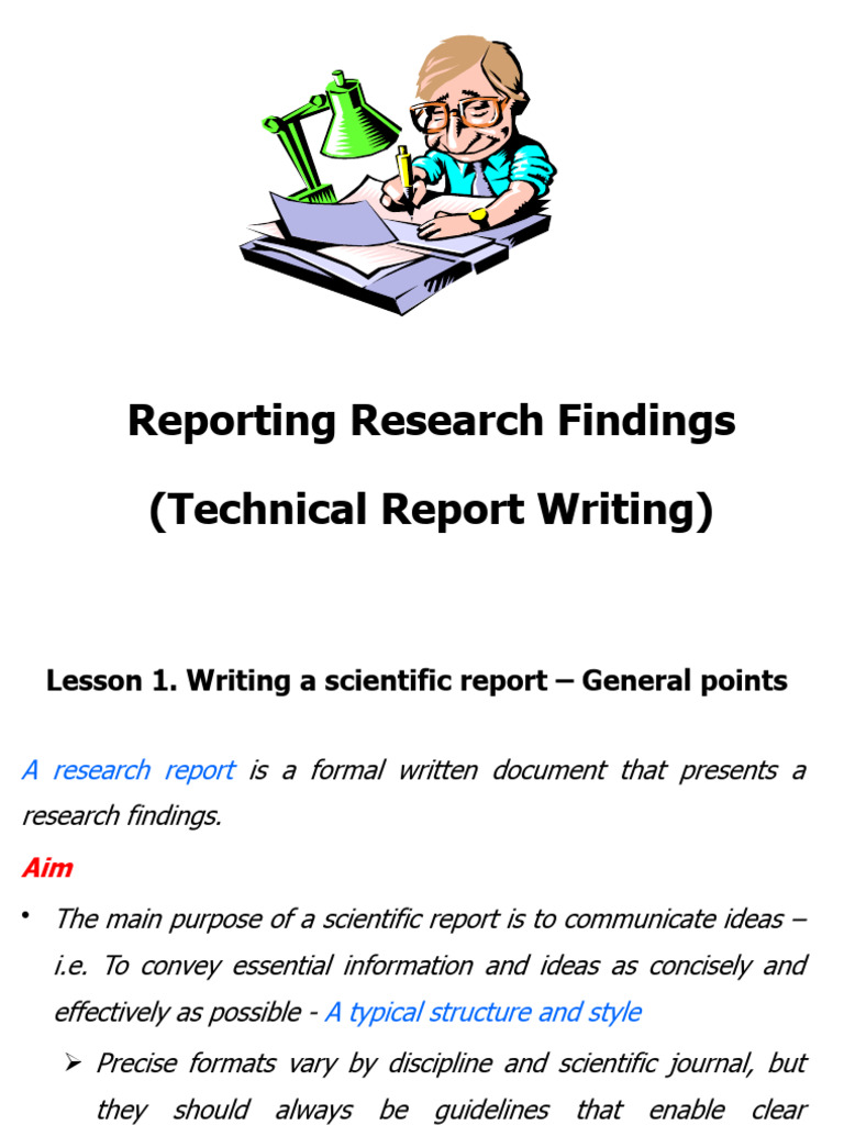 Guide to Writing Scientific Reports | PDF | Writing | Grammatical Tense