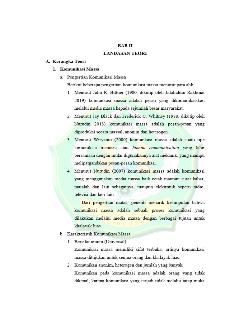 Bab Ii Landasan Teori | PDF