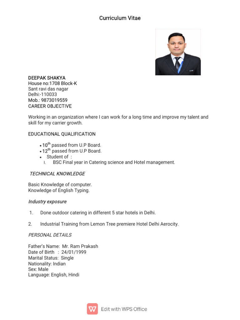 Deepak Shakya - Docx (CL) | PDF