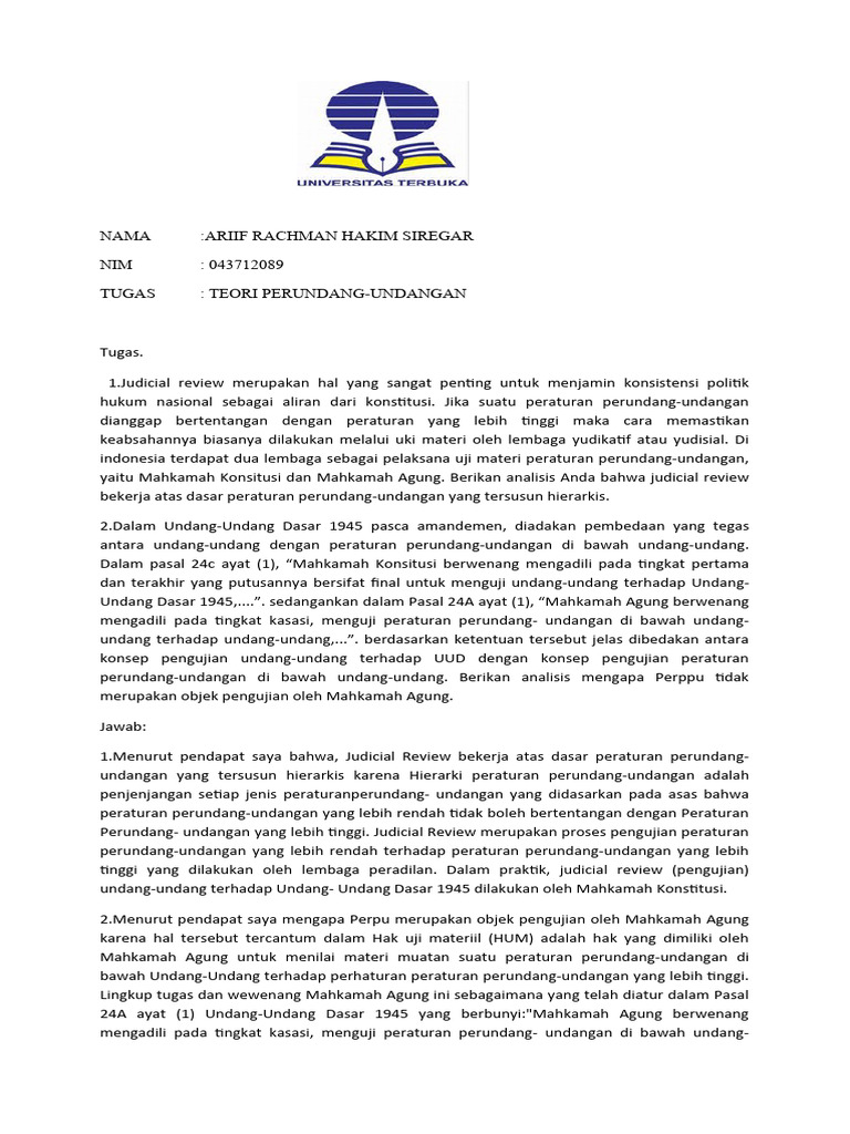 Teori Perundang-Undangan Arif Rahman | PDF | Politik | Ilmu Sosial