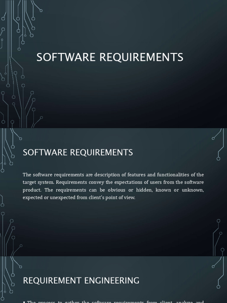 Software Requirements Guide | PDF | Software | Computer Science
