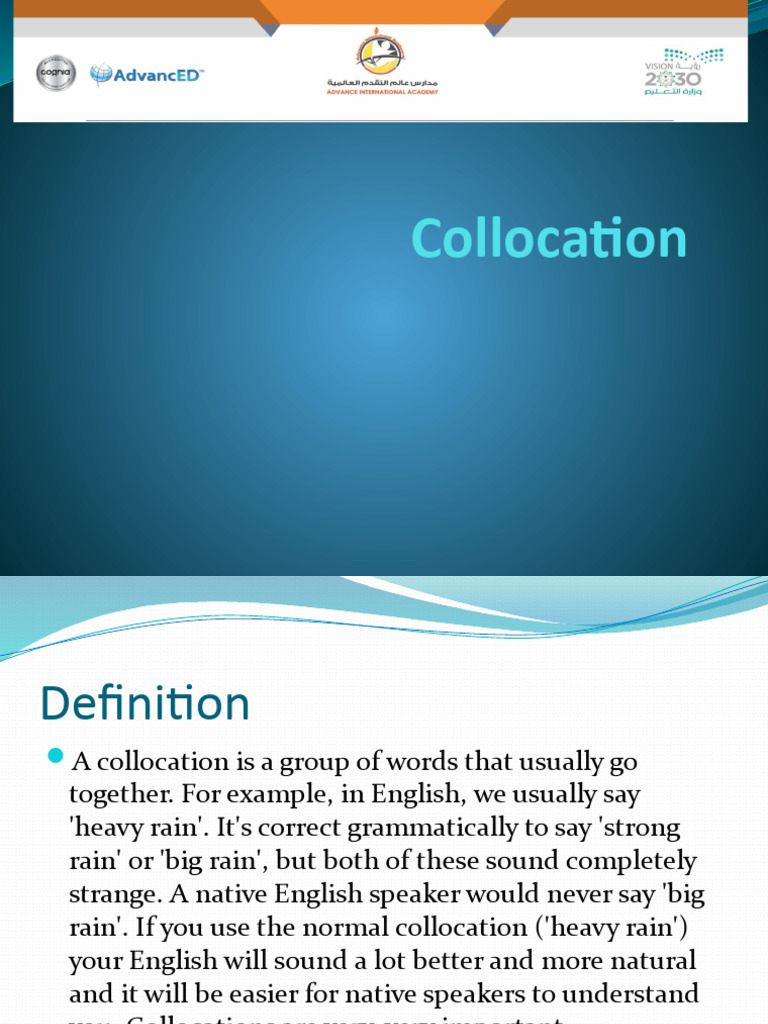 Collocation PPT | Download Free PDF | Noun | Adverb