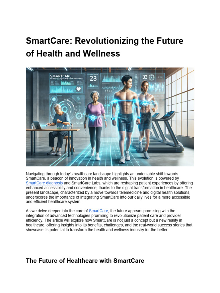 SmartCare_ Revolutionizing the Future of Health and Wellness | PDF ...